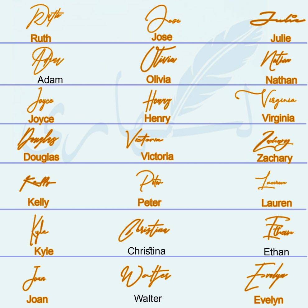Handwritten Signature Collection - Signature Write